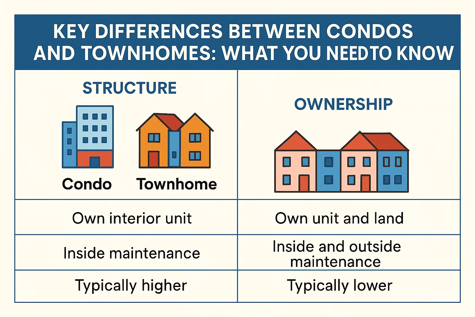 What Is The Difference Between A Townhouse And Condo