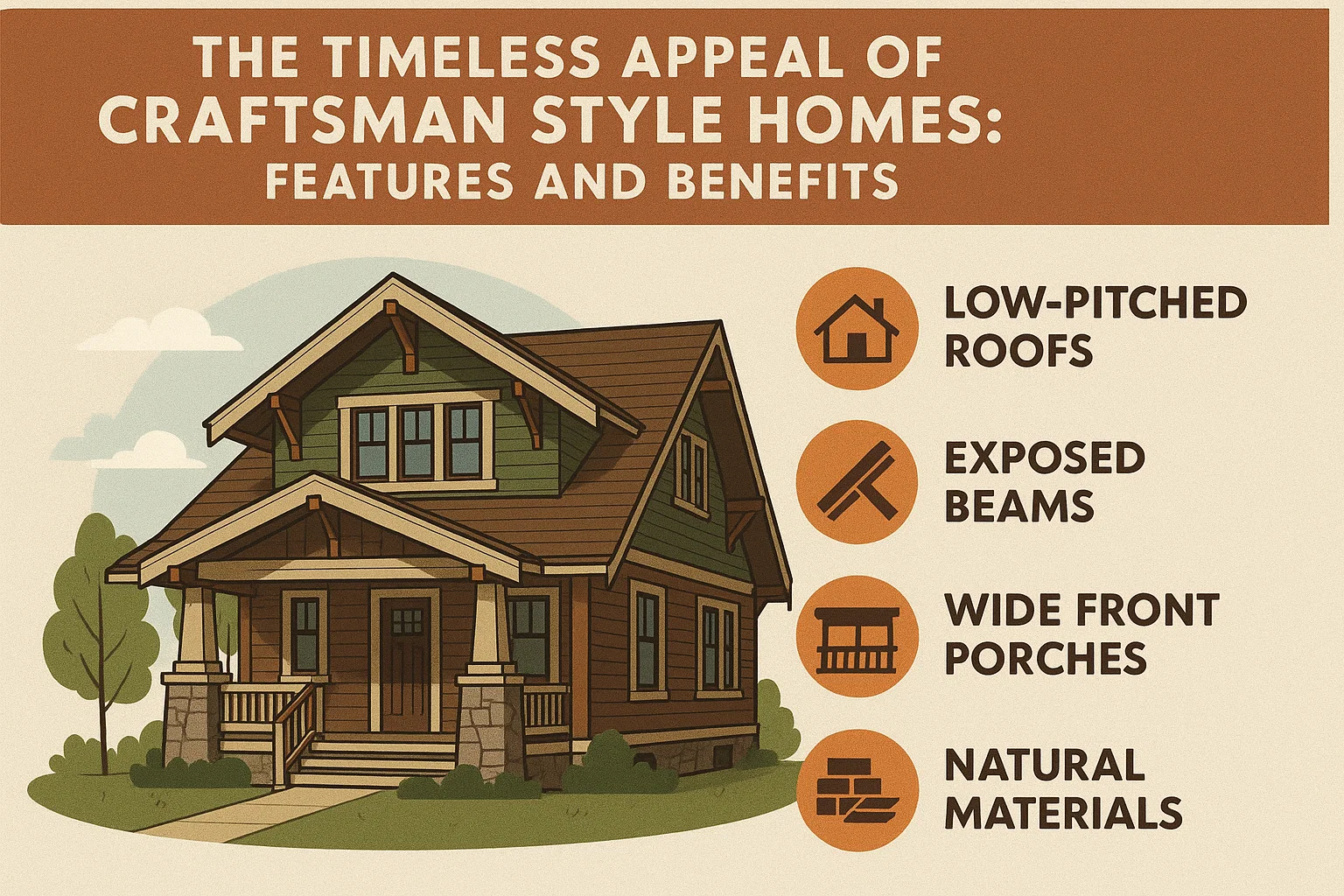 The Timeless Appeal of Craftsman Style Homes: Features and Benefits