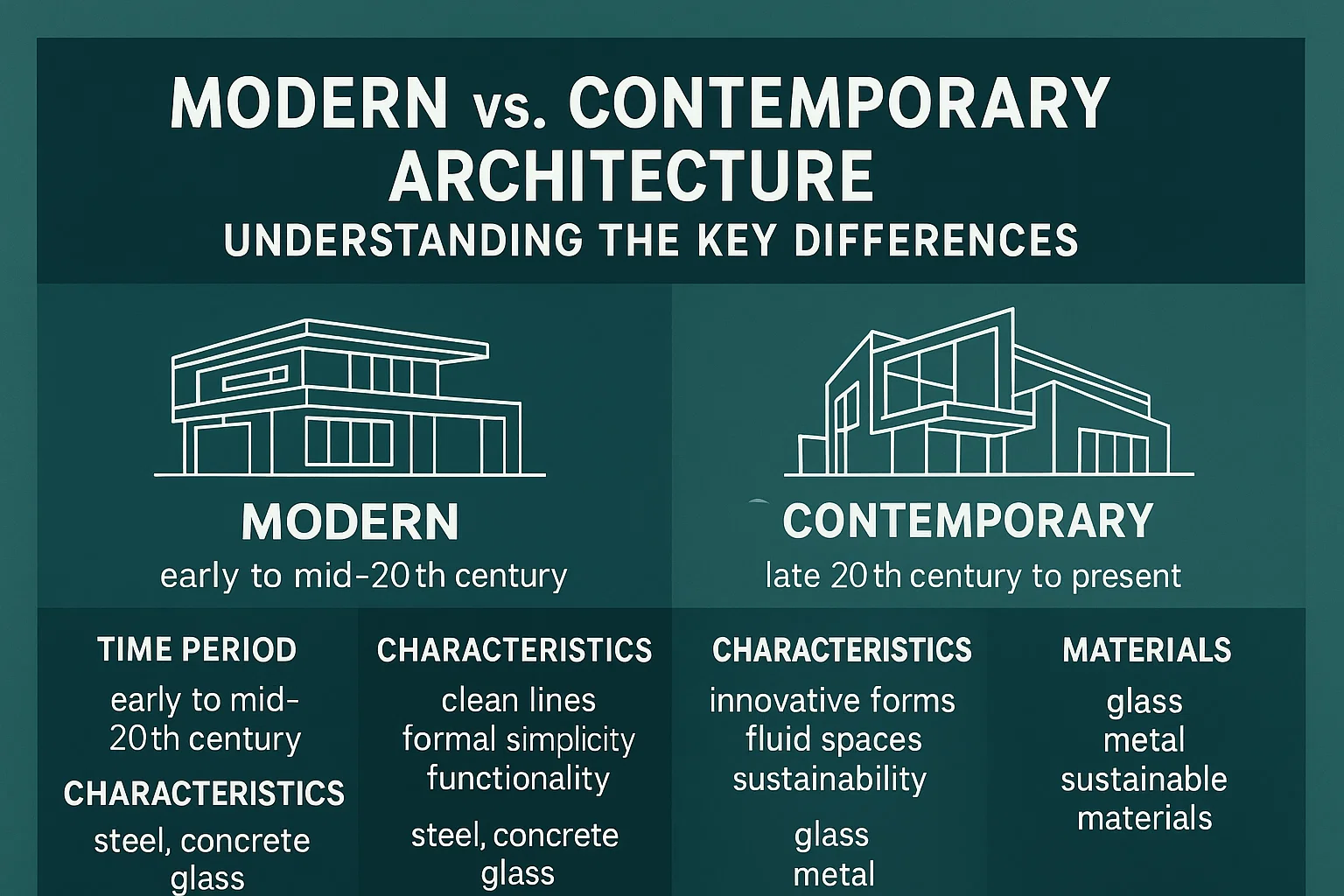 Modern vs. Contemporary Architecture: Understanding the Key Differences